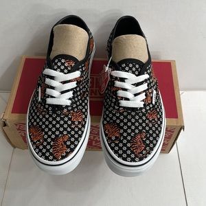 Vans | Shoes | Vans Authentic Tiger Floral Black And White | Poshmark